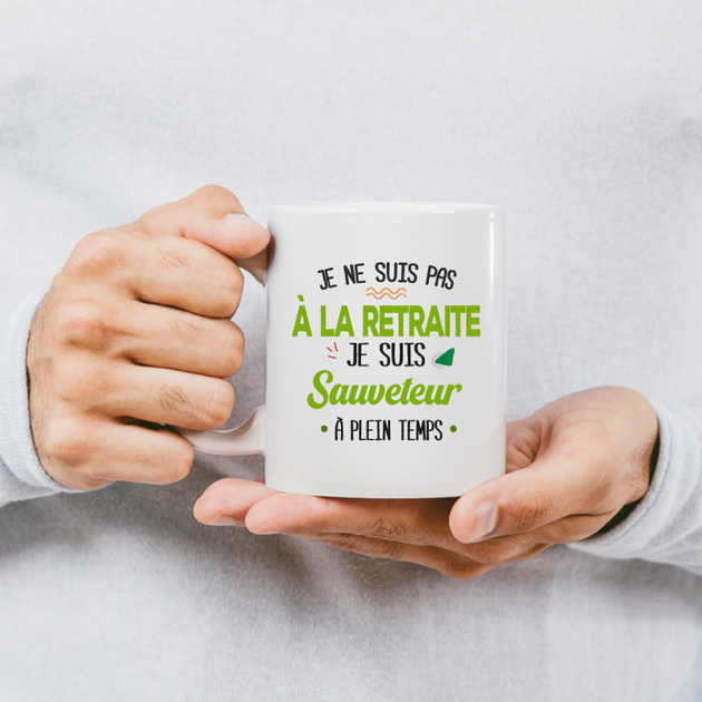 quotedazur - Mug Retraite Je Suis Sauveteur - Cadeau Humour Sport - Id